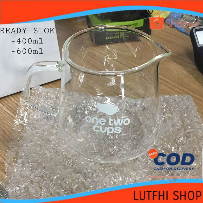 Jual One Two Cup V60 Coffee Server Kopi Glas Server Cloud Coffee Maker ...