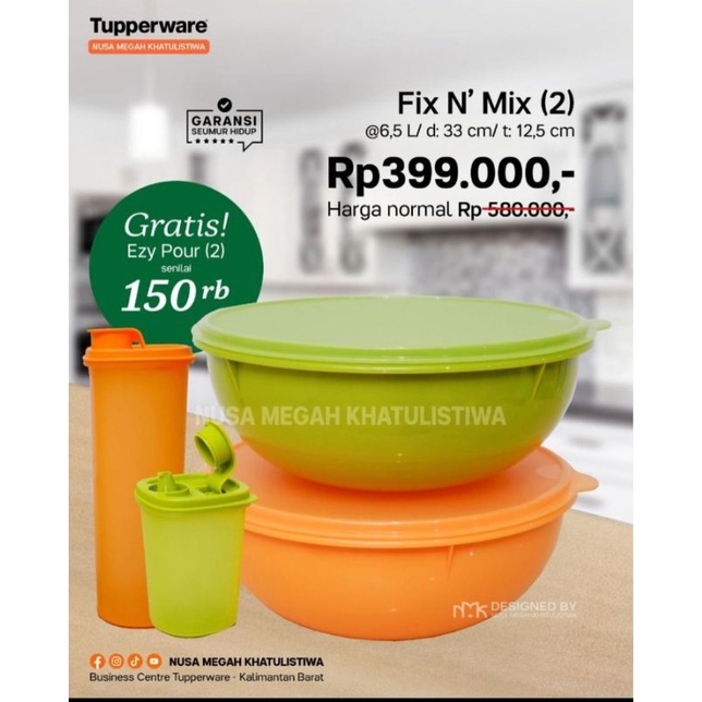 Jual Fix N Mix/Fix N Mix Tupperware/bowl Tupperware/Tupperware Malaysia ...