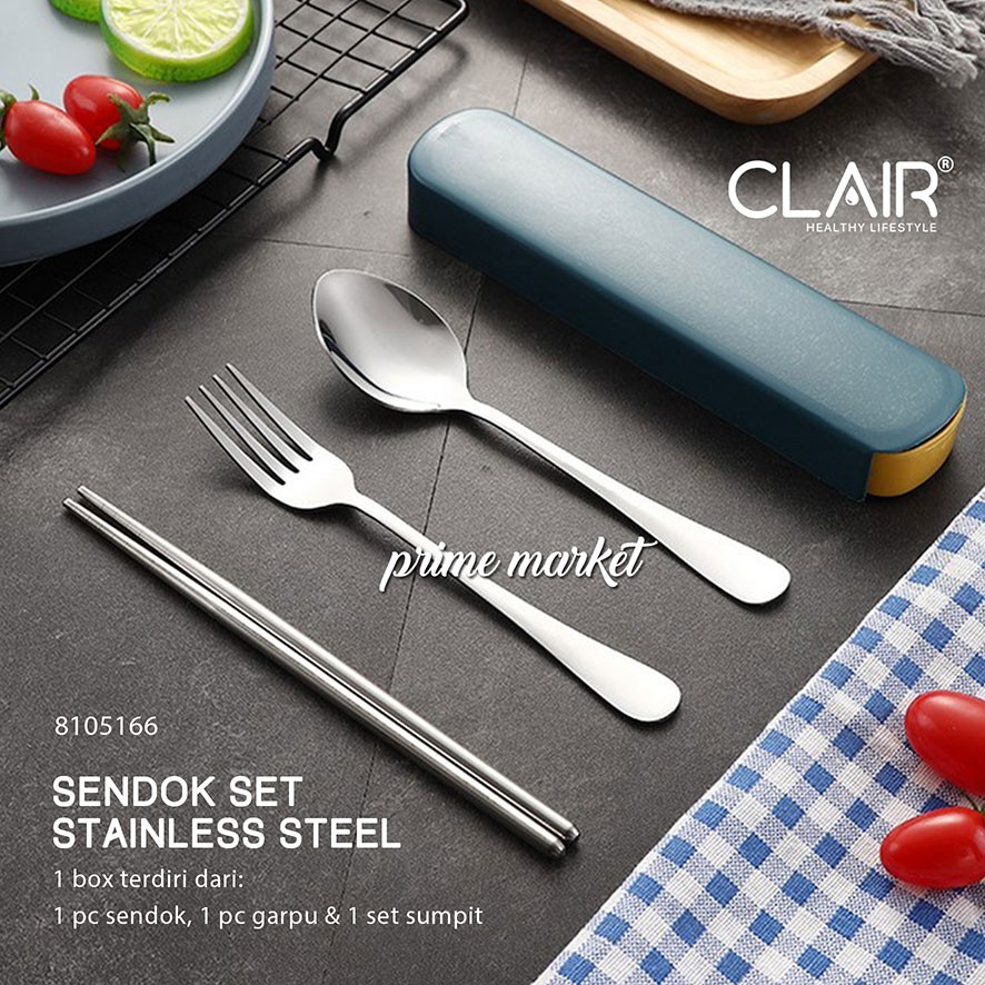 Jual Sendok Garpu Set Stainless Sendok Makan Tebal Stainless Sumpit Set ...