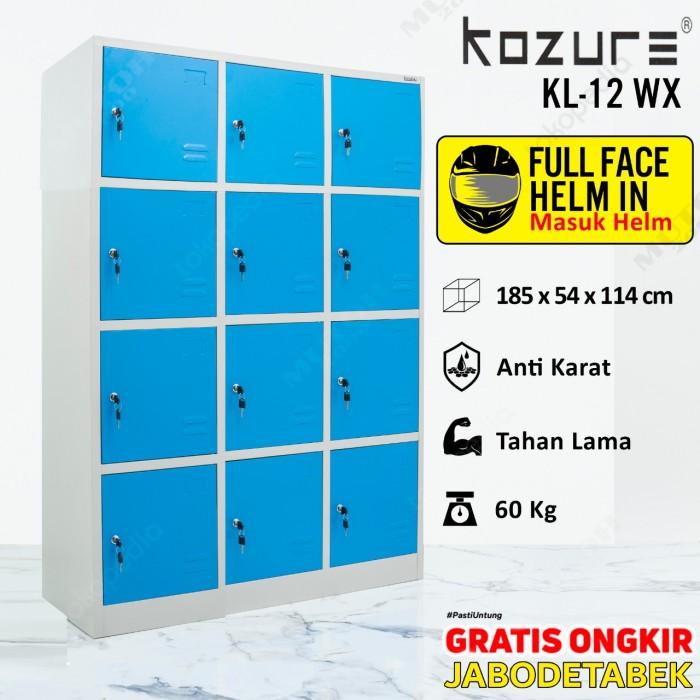 Jual loker locker lemari kabinet besi 12 pintu KOZURE KL-12WX | Shopee ...