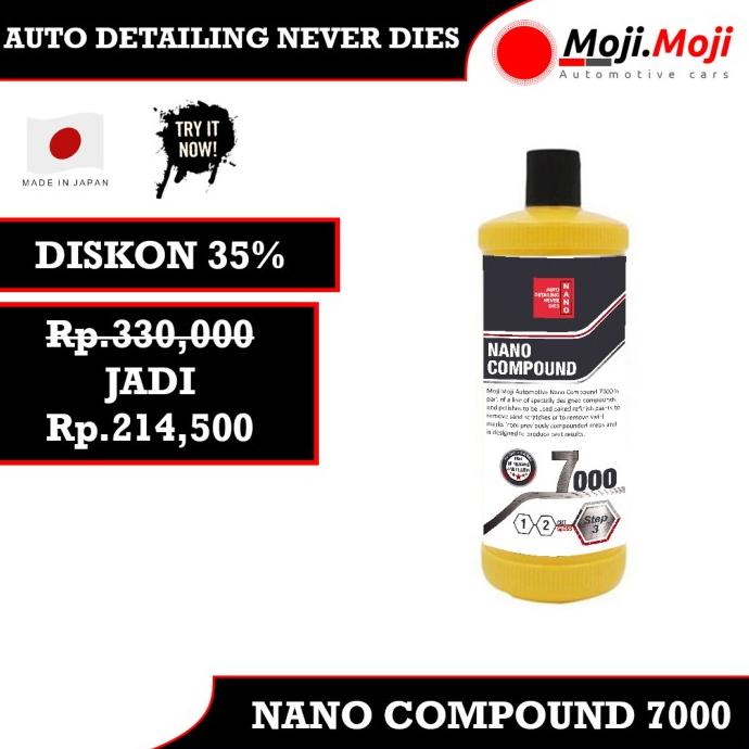 Jual Moji Moji Automotive Nano Compound 7000 (1 Liter) | Shopee Indonesia