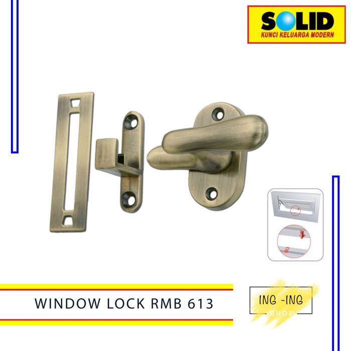 Jual Kunci Jendela SOLID RMB 613 / Rambuncis / Spring Knip | Shopee ...