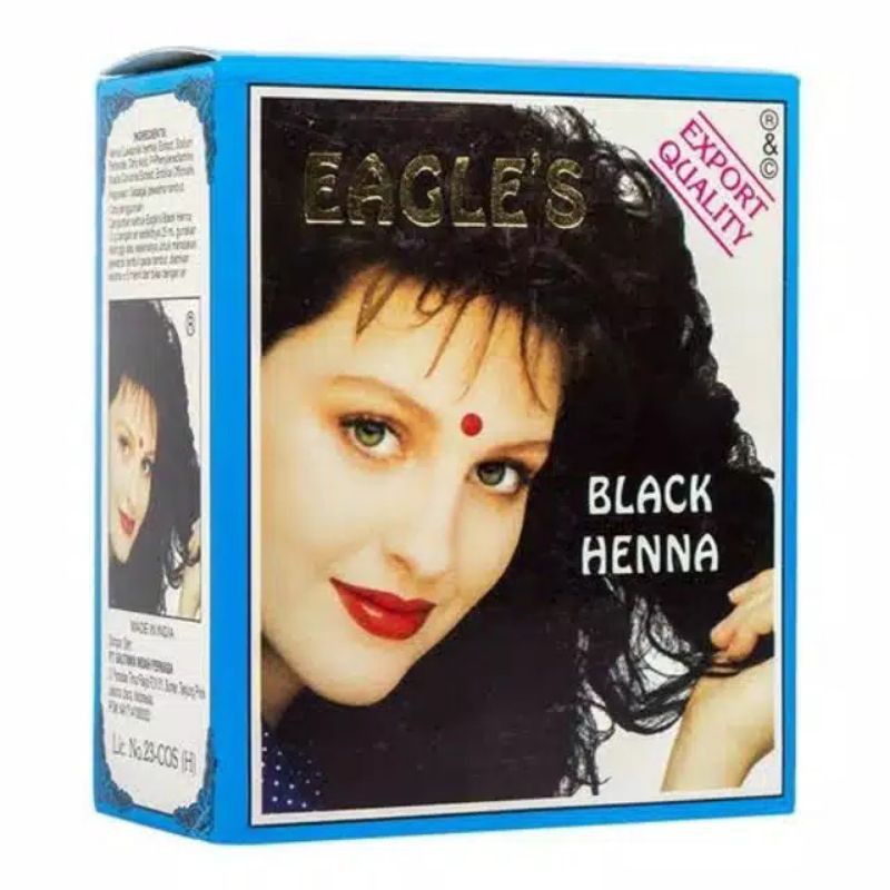 Jual [1box isi 6 sachet] Henna Hitam Bubuk Original BPOM Sachet ...