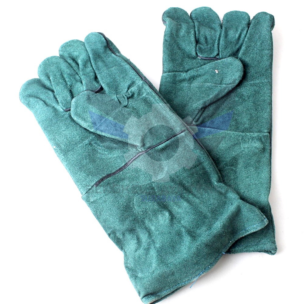 Jual Sarung Tangan Las Kulit 14-16" / Sarung Tangan Las Kulit Safety ...