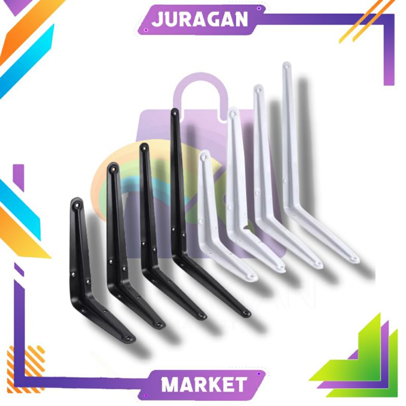 Jual SIKU RAK DINDING BESI BUKU L BRACKET AMBALAN PENYIMPANAN | Shopee ...