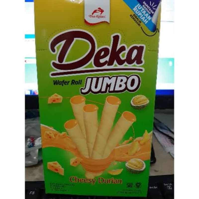 Jual Deka roll jumbo wafer rol astor durian chees box | Shopee Indonesia