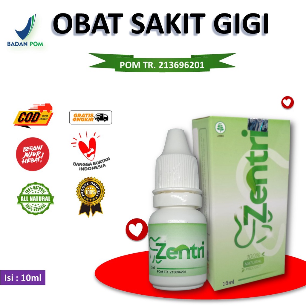 Jual Obat Sakit Gigi Busui Bumil aman Zentri 5ml | Shopee Indonesia