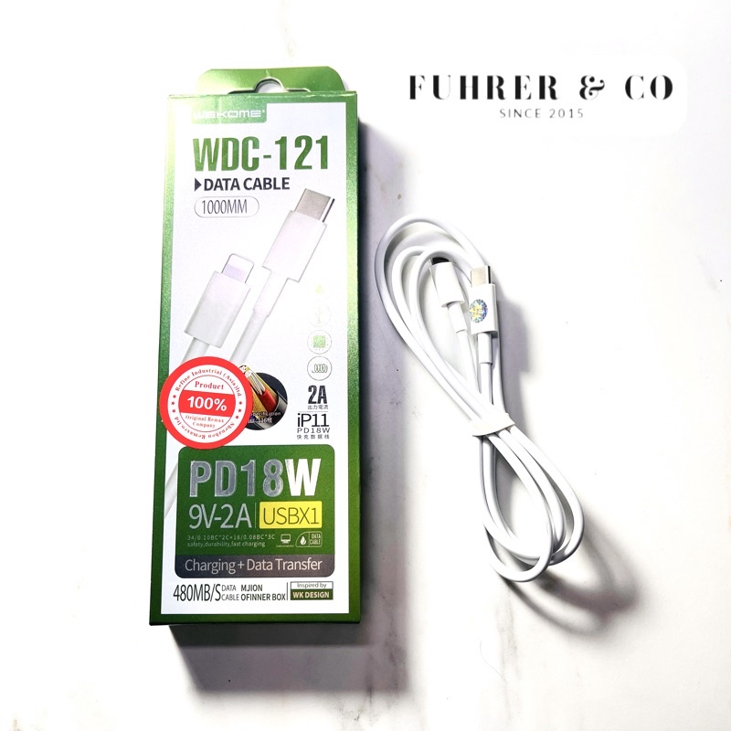 Jual Kabel WK Design iP 12 13 Pro Max Lightning to C WK DESIGN WDC-121 ...