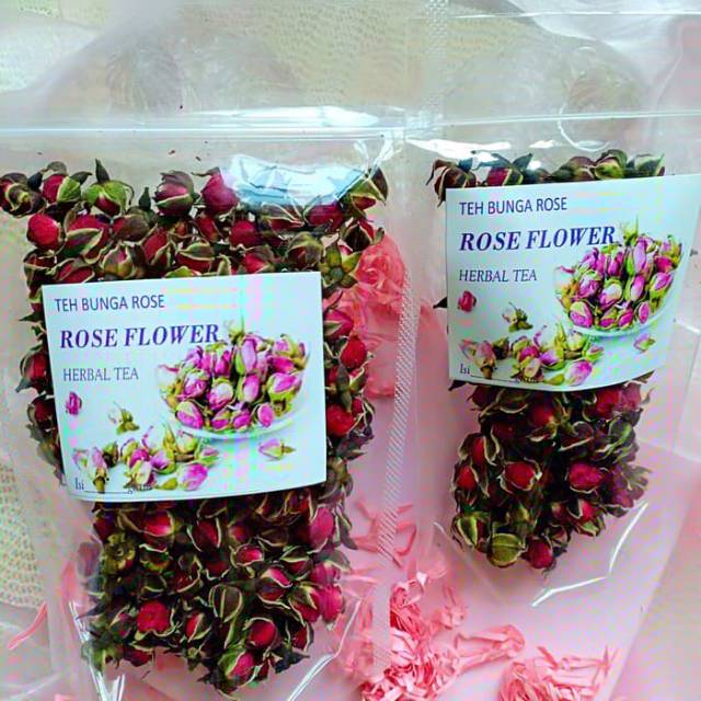 Jual teh Bunga Kuncup Mawar Merah/GOLDEN RED ROSE BUD/TEH HERBAL ...