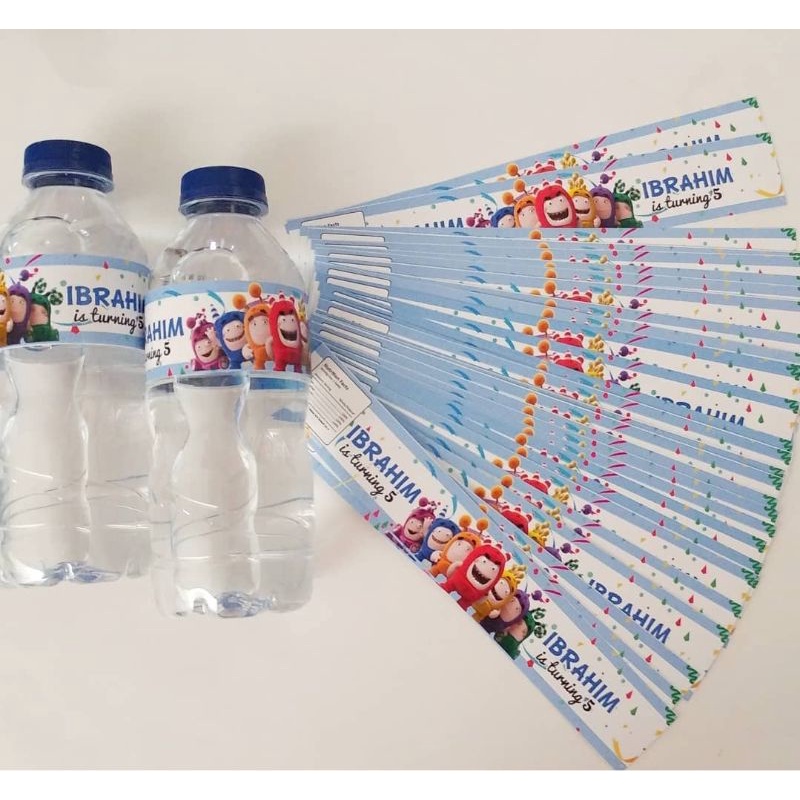 Jual Label susu air Kitkat undangan bunting flag cake topper Pocky ...