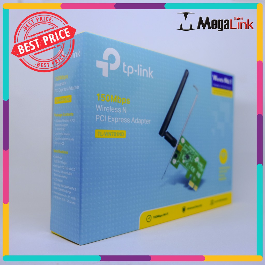 Jual TP-Link TL-WN781ND 150Mbps Wireless N PCI Express Adapter | Shopee ...