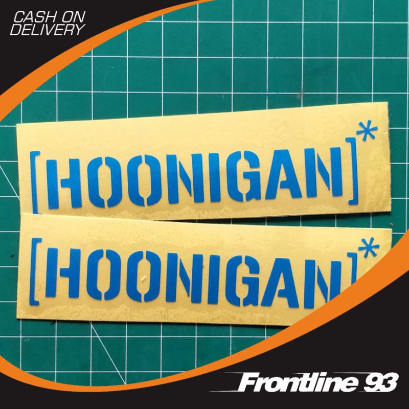 Jual Cetak Cutting Sticker Logo Hoonigan Custom Stiker Cutting Racing ...