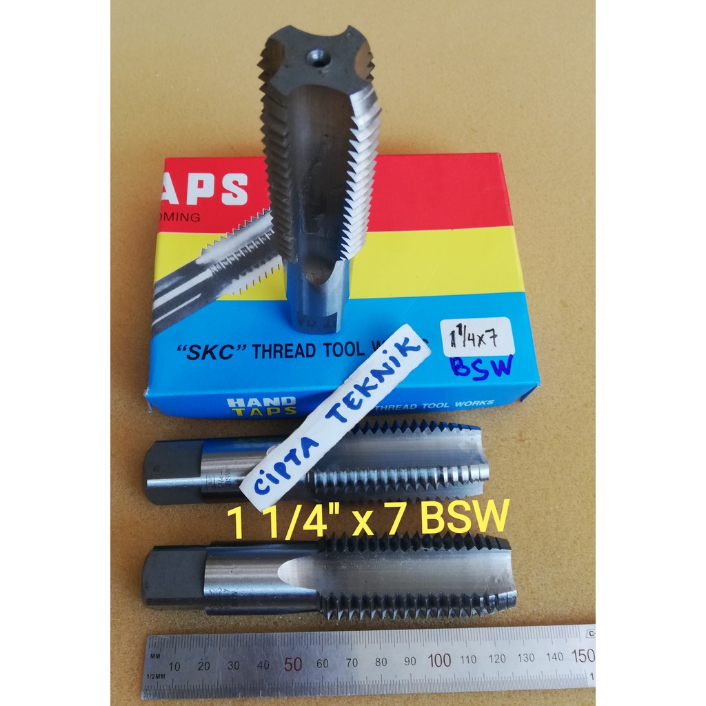 Jual Hand Tap SKC 1 1/4inchi x 7BSW Handtap SKC 1 1/4 inchi x 7 BSW Tap ...