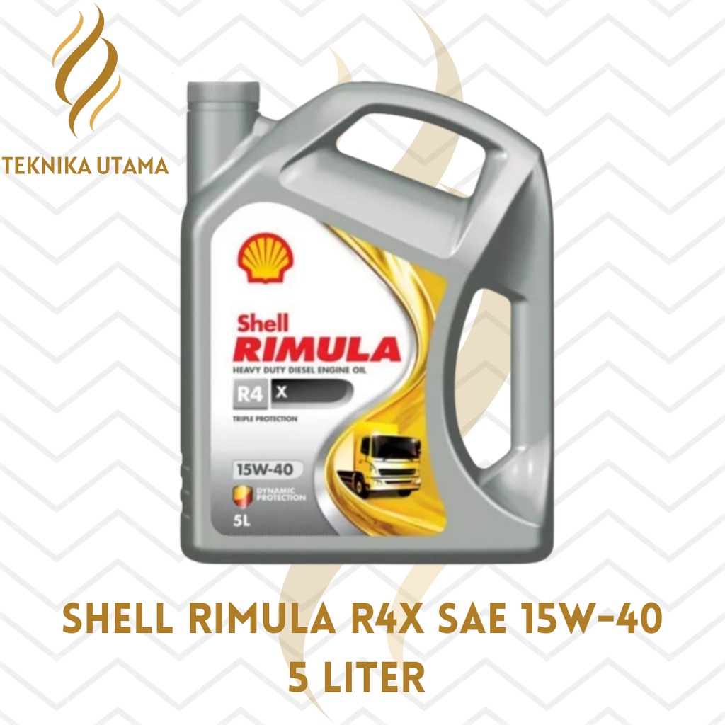 Jual OLI MESIN SHELL RIMULA R4 PLUS SAE 15W-40 5 LITER | Shopee Indonesia