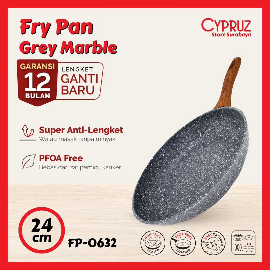 Jual Cypruz Wajan Anti Lengket Penggorengan Induksi Fry Pan Wok Pan Sauce Pan Omelette Grill Pan ...
