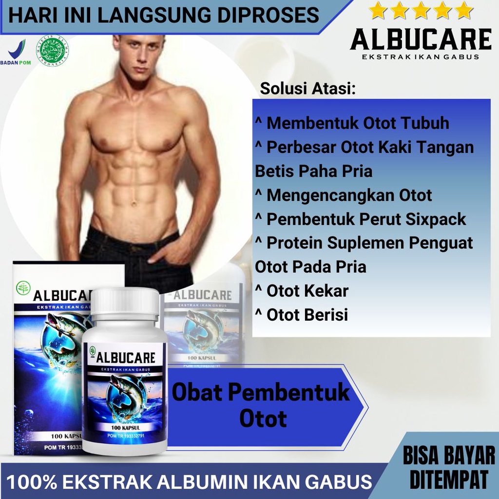 Jual Albucare Solusi Obat Pembentuk Otot HALAL Albumin Ikan Gabus ...