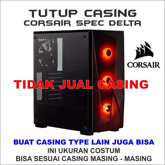 Jual side panel casing corsair carbide spec delta tutup bening saja ...