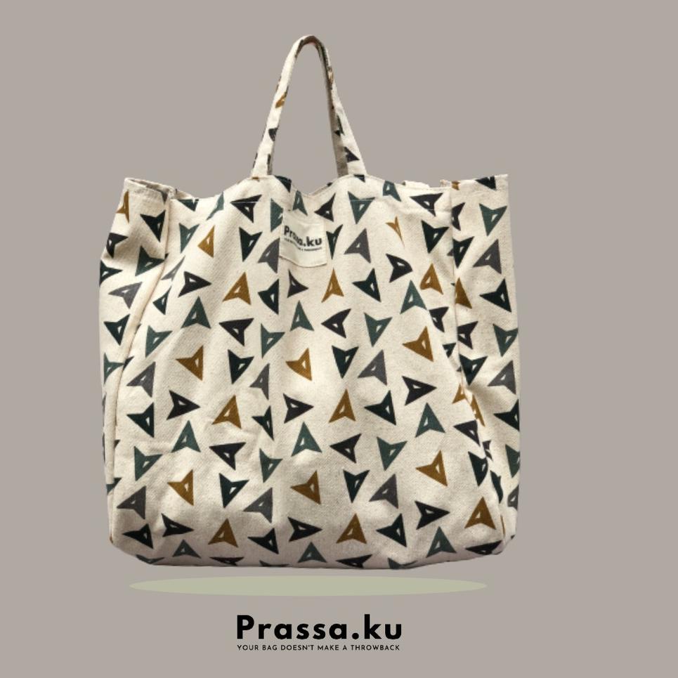 Jual Prassa.ku - Tote bag Pum Canvas.ku Creamy Trine D1A0 | Shopee ...
