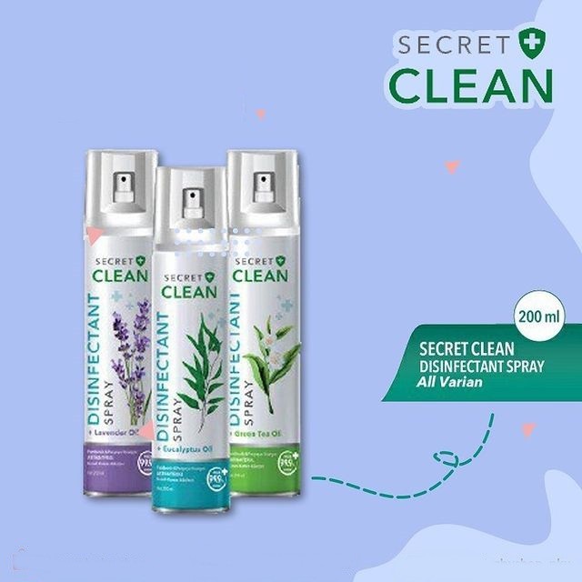 Jual Secret Clean - Disinfectant Spray 200ml | Shopee Indonesia