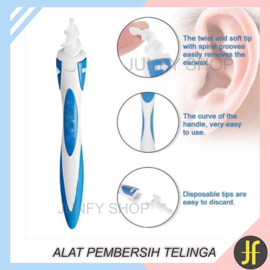 Jual j584 Alat pembersih telinga , earwax pengorek telinga cutton bud ...