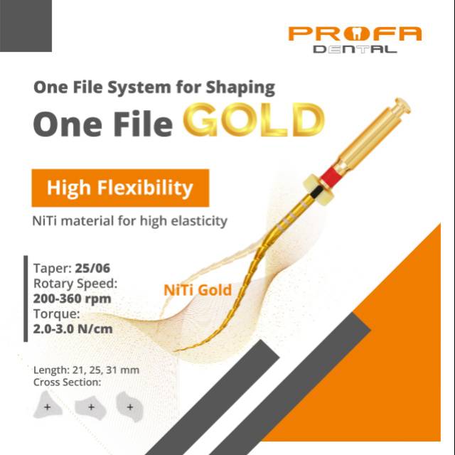 Jual Endofile ONE FILE GOLD PROFA // mono file // one file // endo file ...
