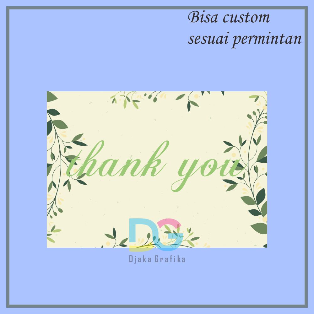 Jual kartu ucapan | thanks card | gift card | kartu ucapan thank you ...