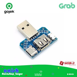 Jual USB Head Switchboard Male USB Connector to Type-c Micro Female USB ...