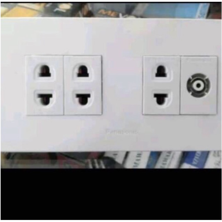 Jual Stop Kontak Universal 3 Gang Panasonic + Modul Socket Outlet TV ...
