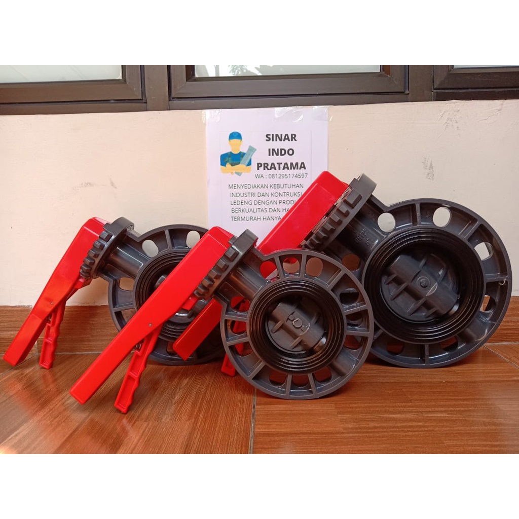 Jual Butterfly Valve PVC 6 Inch Lever Handle | Shopee Indonesia
