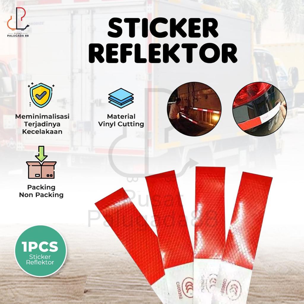 Jual Stiker Reflector Pemantul Cahaya Sticker Reflective Warning Sign ...