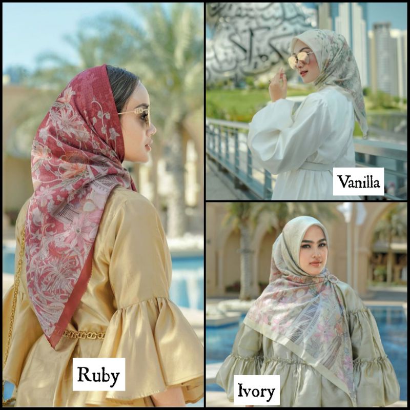 Jual Dubai Series Buttonscarves (Voal Square) | Shopee Indonesia