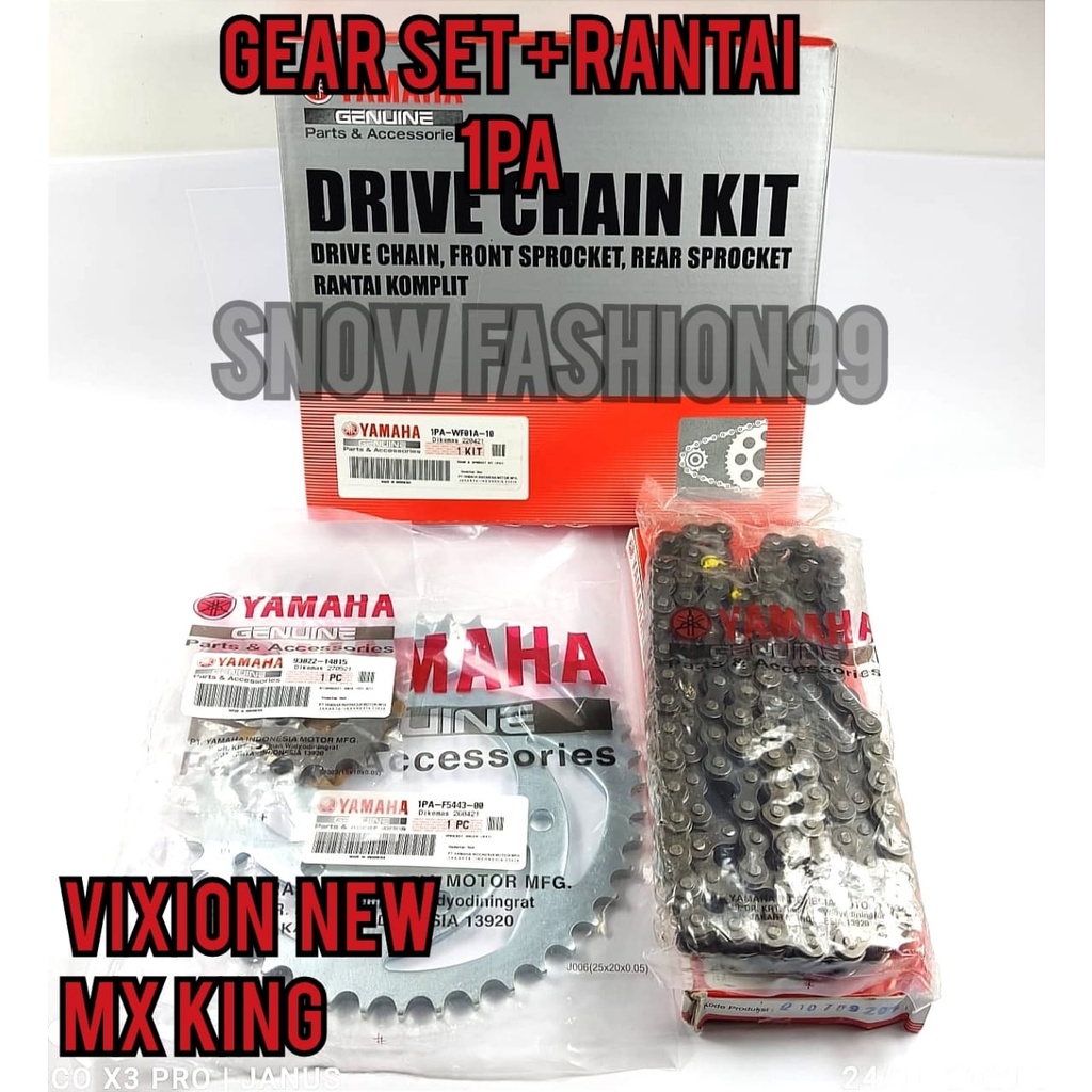 Jual GEAR SET GIR SET 1PA YAMAHA VIXION NEW,MX KING 100% ORIGINAL ASLI ...