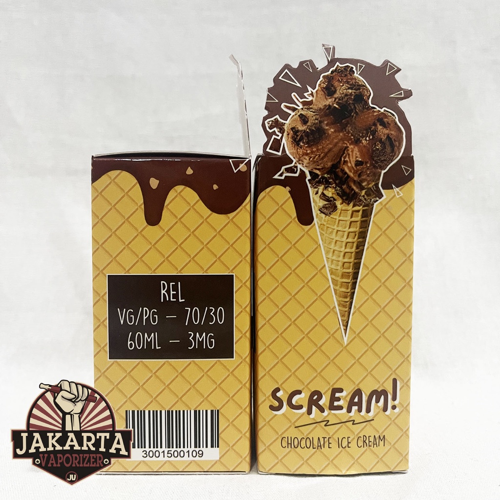 Jual SCREAM CHOCOLATE ICE CREAM 60ML 3MG 6MG BY ANGELA LEE X IJC ...