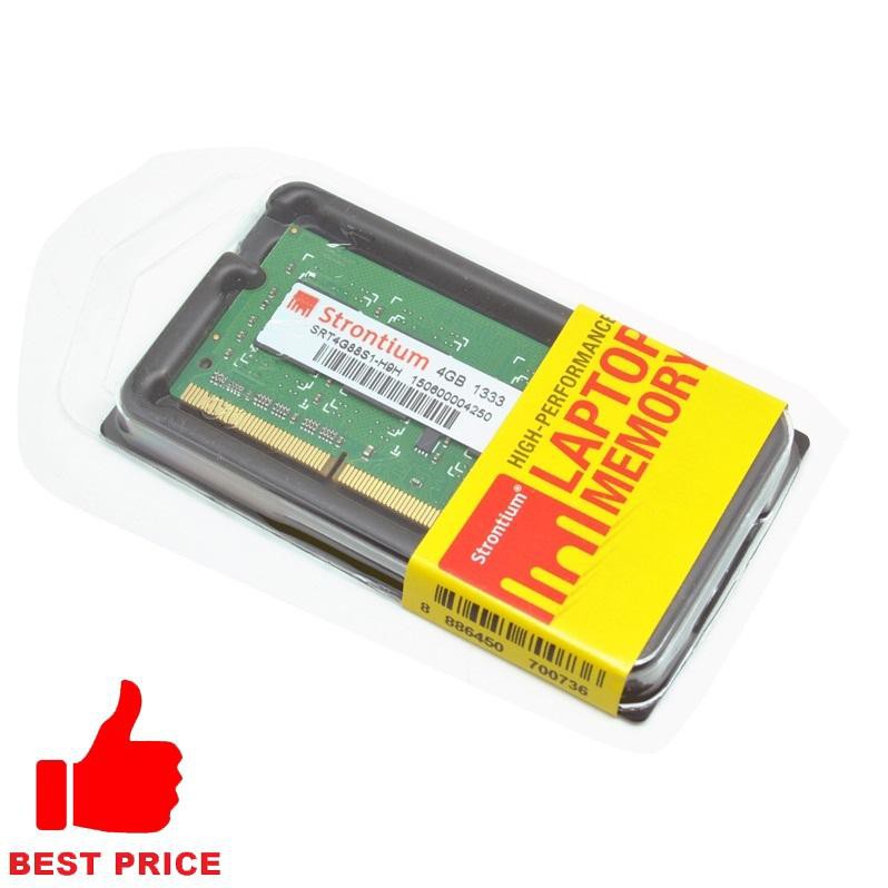 Jual Strontium DDR3 4GB 1333MHz PC10600 RAM SODIMM | Shopee Indonesia