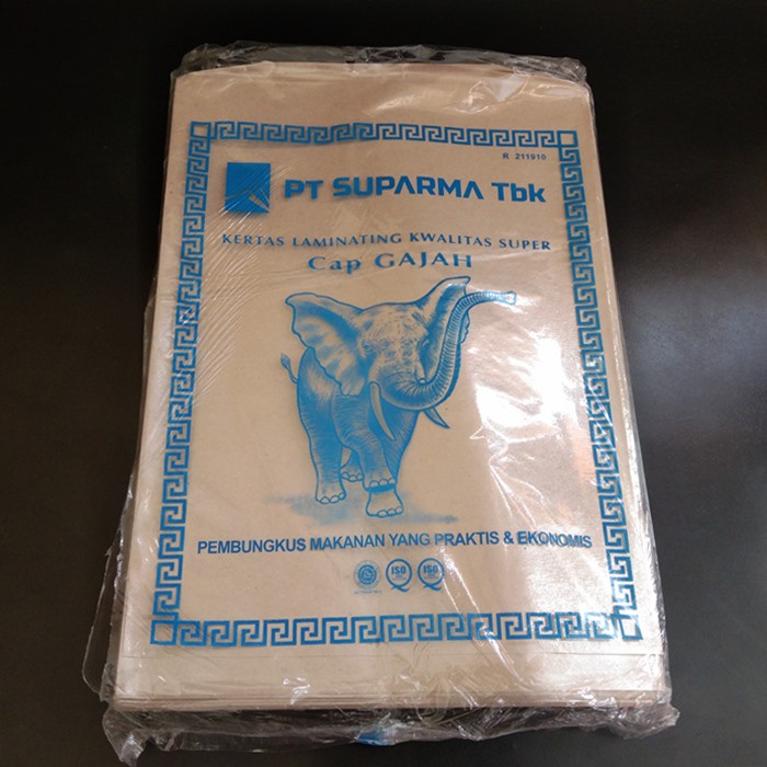 Jual Kertas Nasi Cap Gajah Biru/Kertas Pembungkus Nasi 250lembar ...