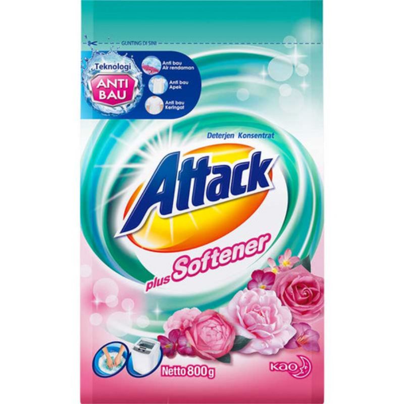 Jual ATTACK DETERGEN SOFTENER BUBUK 800GR | Shopee Indonesia