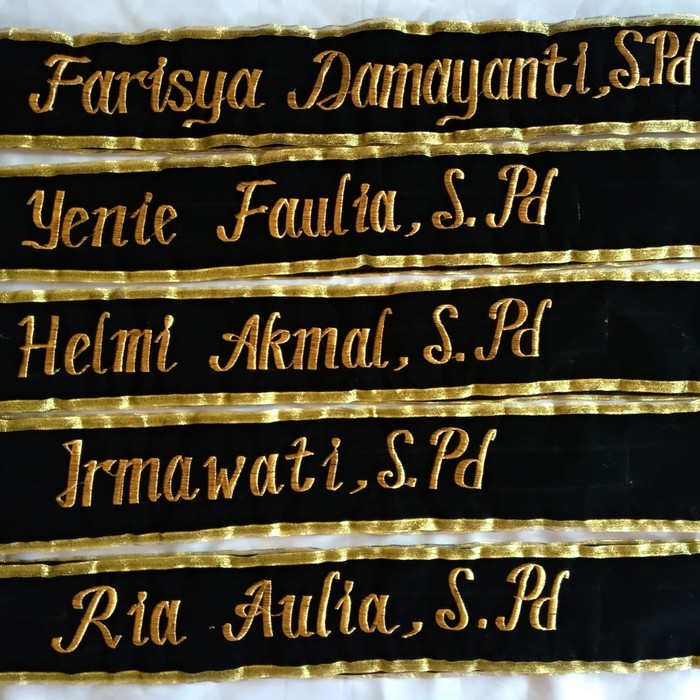 Jual Selempang Slempang Selendang Slendang Wisuda Bordir Bludru Renda ...