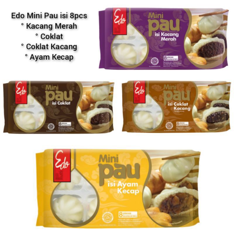 Jual Edo Mini Pau isi Kacang Merah / Coklat / Coklat Kacang / Ayam ...