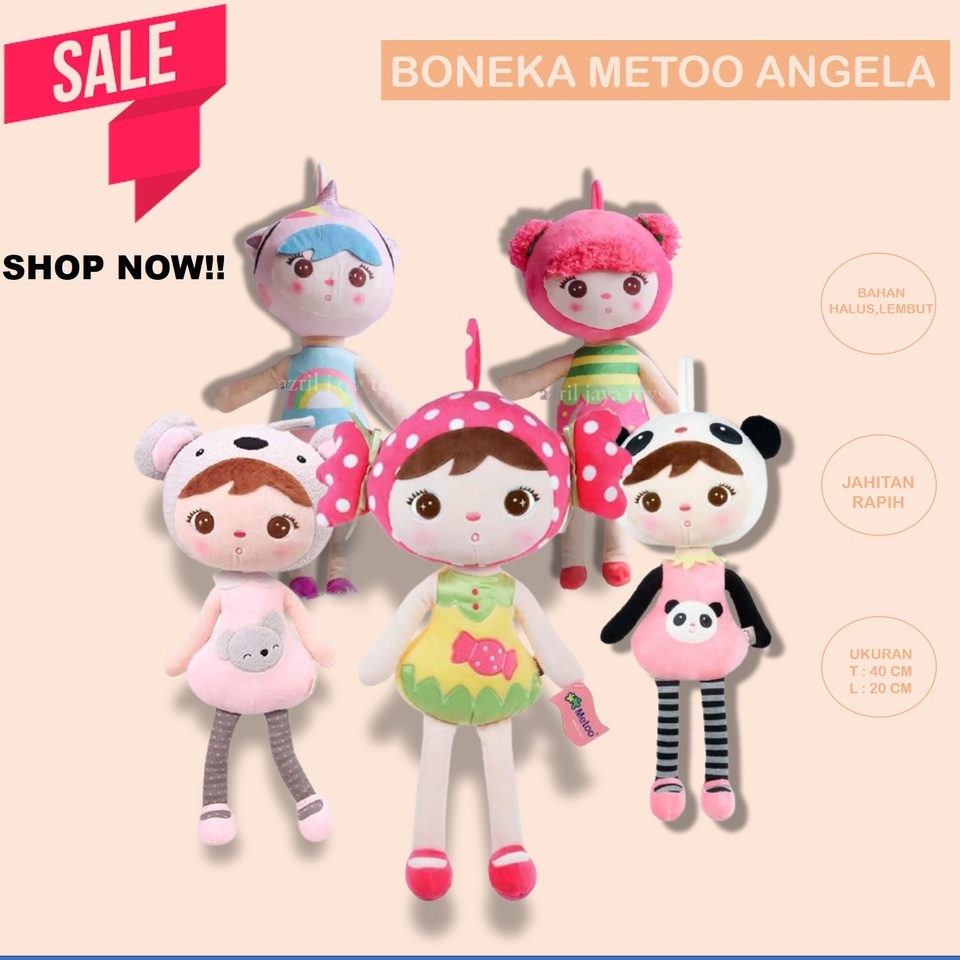 Jual Boneka Metoo Angela Candy Mainan Anak Perempuan Lucu Murah ...