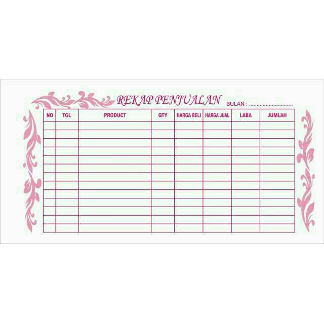Jual Buku rekap penjualan | Shopee Indonesia