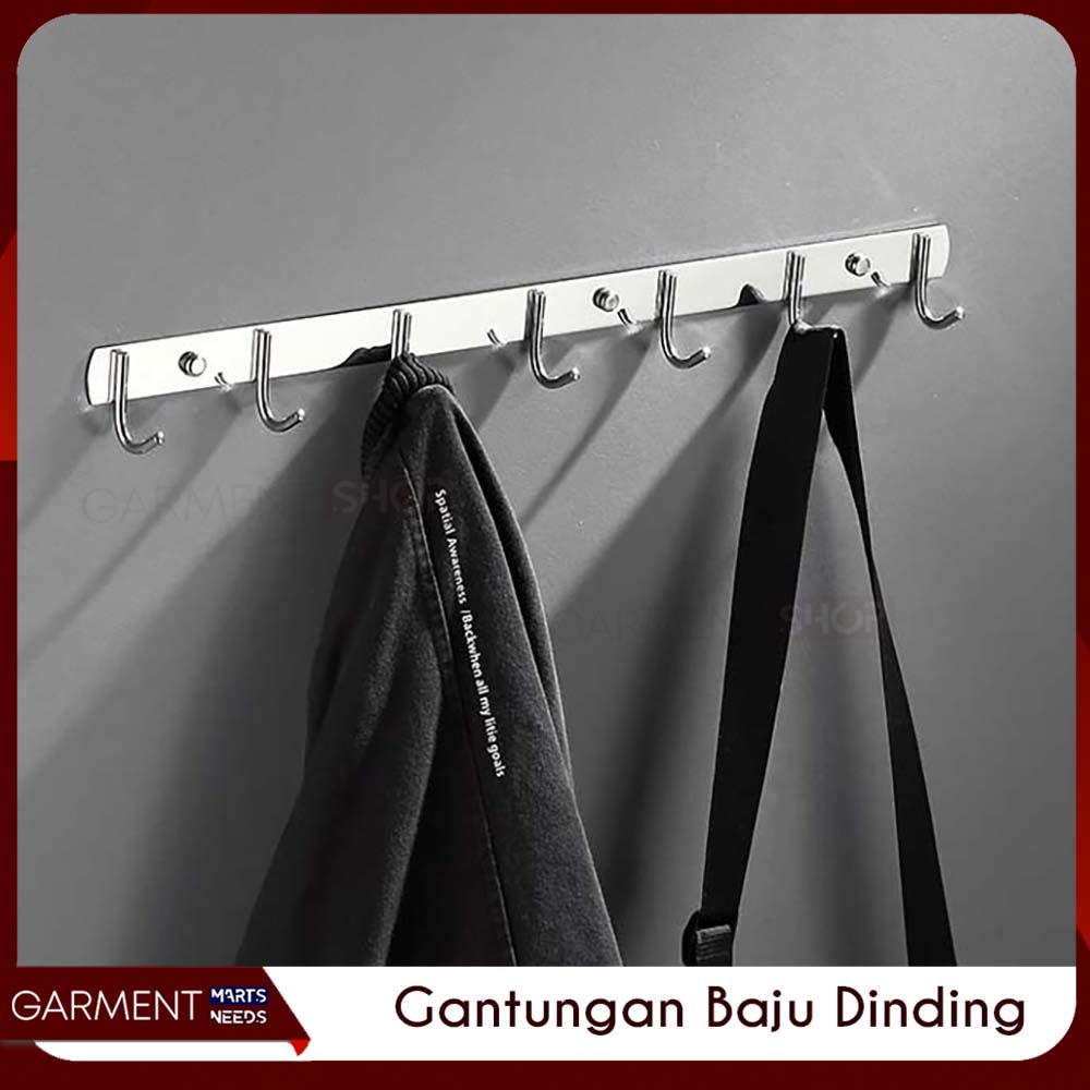 Jual Gantungan Baju Dinding Stainless Steel Kastok Baju Anti Karat 5 8 ...