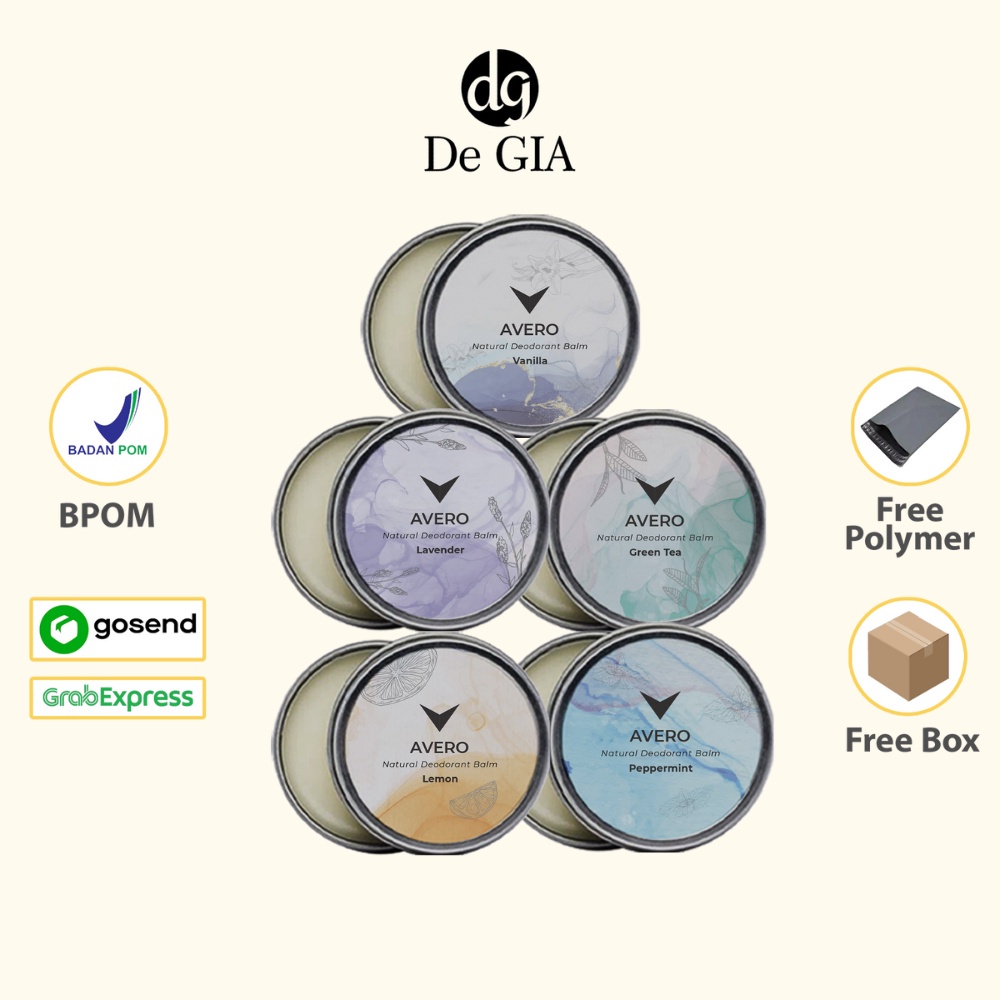 Jual Natural Deodorant Balm Penghilang Bau Badan - 100% Deodoran Alami Balm AVERO I BPOM ...
