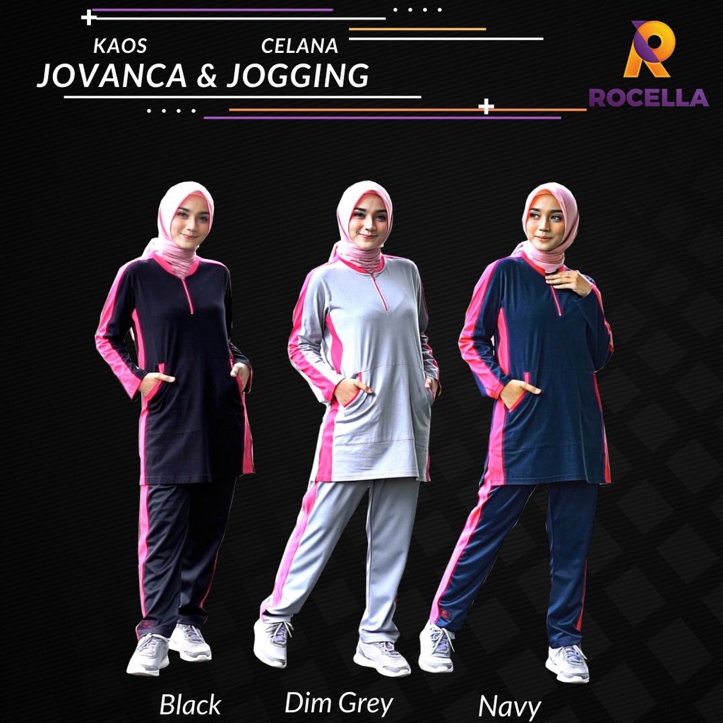 Jual Setelan Baju Senam Rocella Muslim Setelan Baju Senam Atasan Dan ...