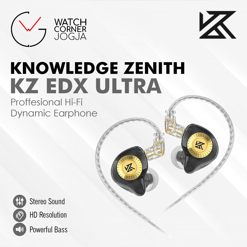 Jual Knowledge Zenith KZ EDX ULTRA In Ear Basshead HIFI Dynamic ...