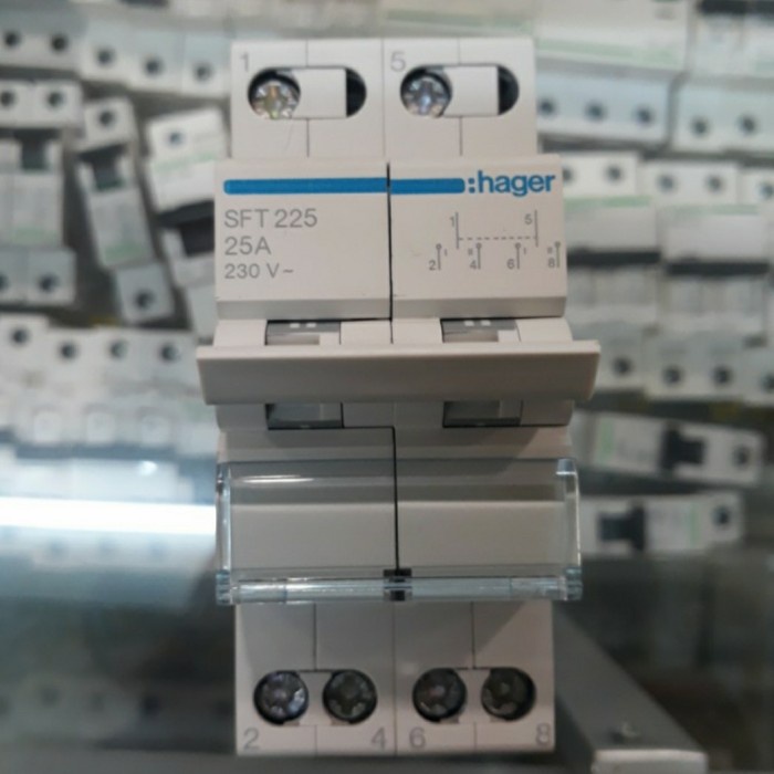 Jual COS/Change Over Switch/Ohm Saklar Hager 2P 25A/32A/40A 2pole ...