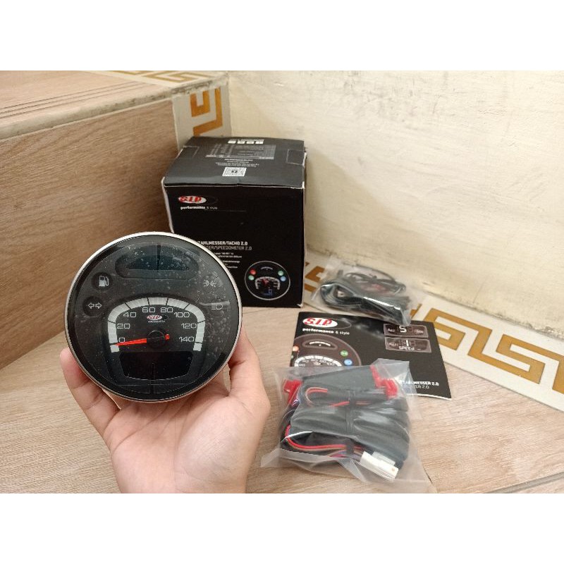 Jual speedo speedometer digital sip vespa new px original layar hitam ...