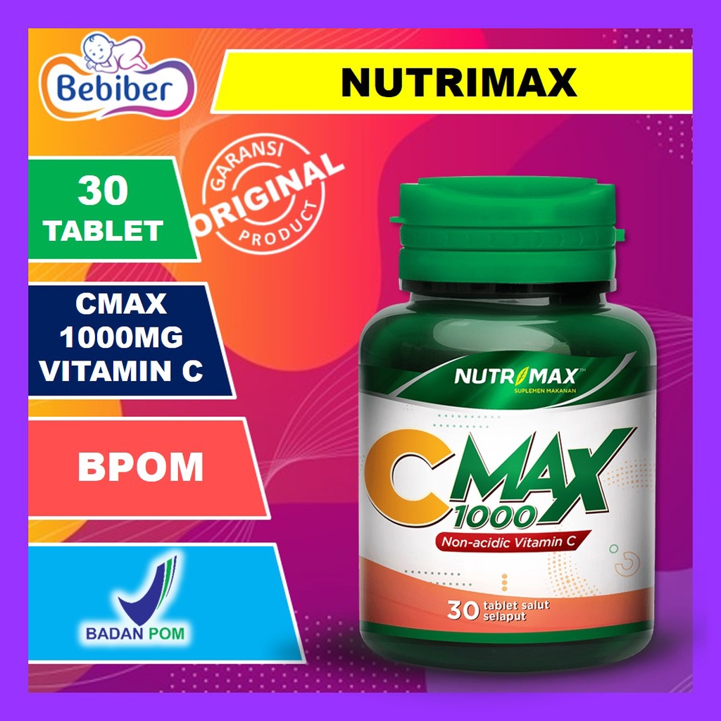 Jual Nutrimax C Max 1000 Mg Isi 30 Tablet / Vitamin C / Cmax 1000Mg ...
