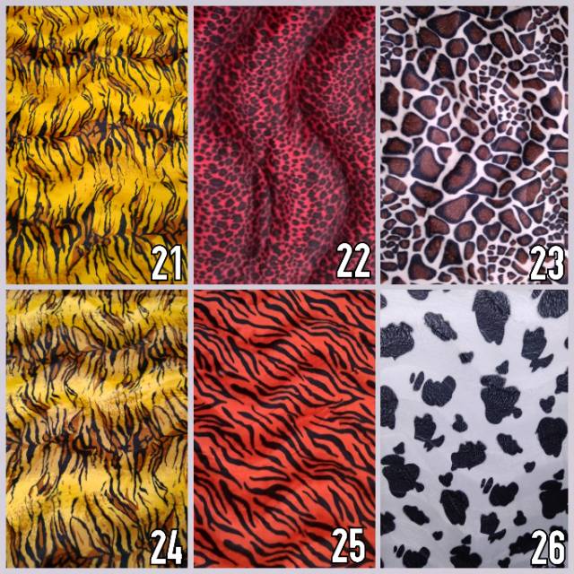 Jual Kain Bulu Beludru Motif Bulu Hewan / Bulu Macan - Animalia ...