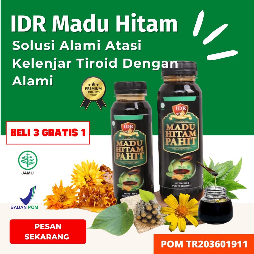 Jual Obat Kelenjar Tiroid // IDR Madu Hitam | Shopee Indonesia