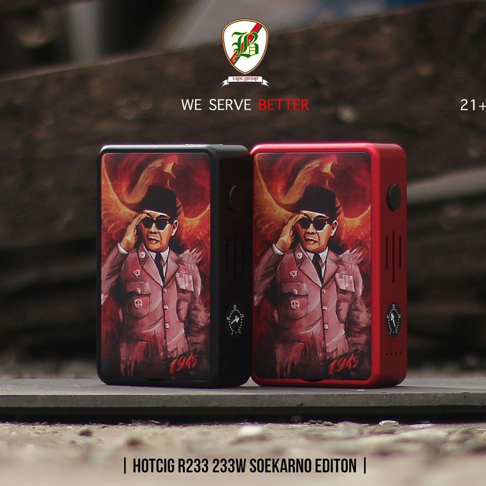 Jual HOTCIG R233 BOXMod SOEKARNO WATER RESISTANCE AUTHENTIC | Shopee ...
